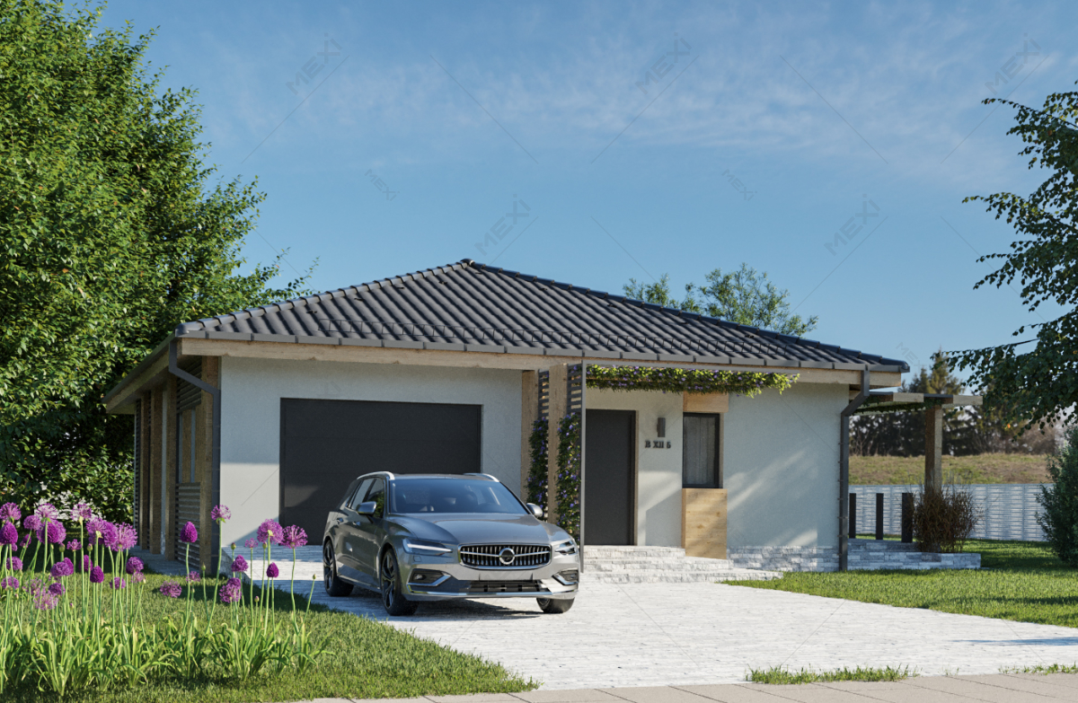 Casă modulară – B XII 5 – 149mp – Structura Usoara MEXI®